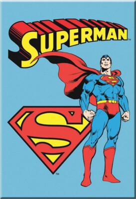 Superman Retro Sign Refrigerator Magnet Decor 2 x 3 Inch | eBay