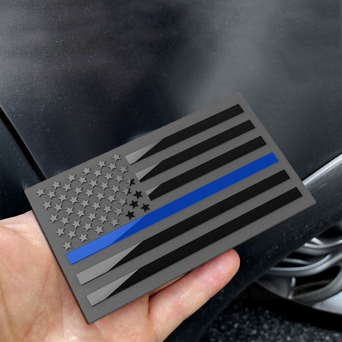 2x Black&Blue Metal USA Flag Car Sticker American Emblem Badge Decal ...