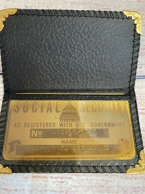 Engraving - Metal Social Security Card