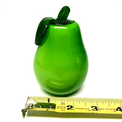 Life Size Glass Pear Artificial Fruit Art Glass MCM Decor | eBay