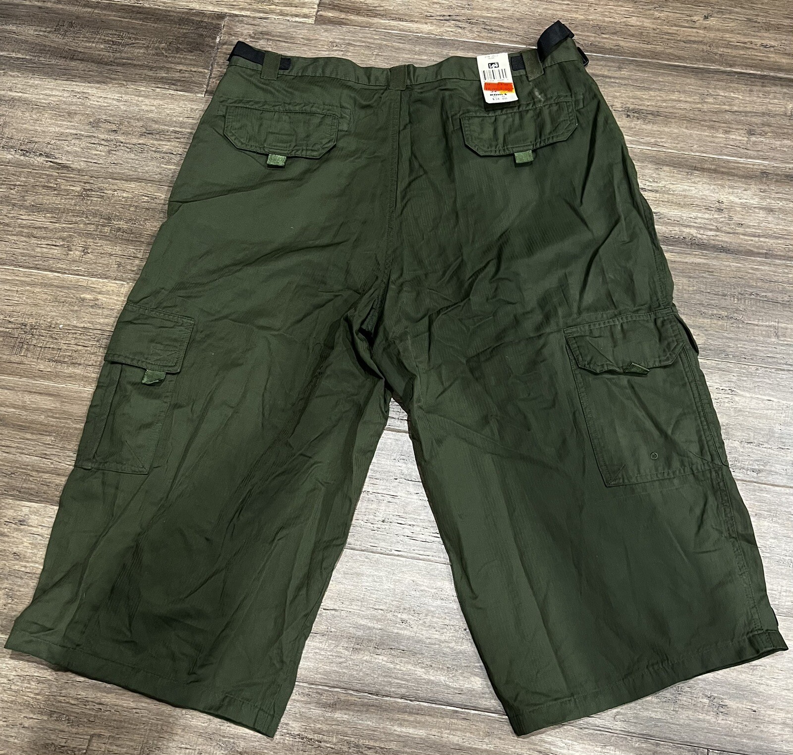 Vtg Lees Dungarees Alt Cargo Shorts Deadstock Size 34 - Gem