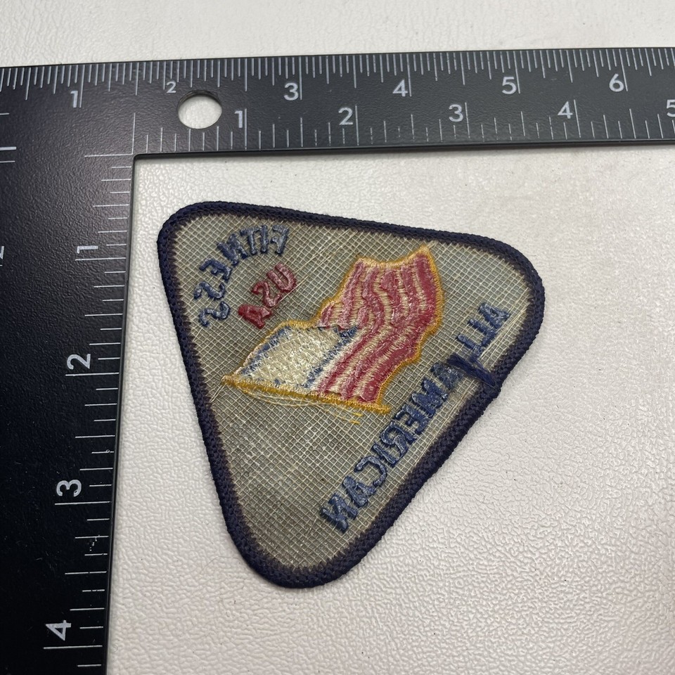 Vtg USA Flag FITNESS ISA ALL AMERICAN Patch 27NQ | eBay