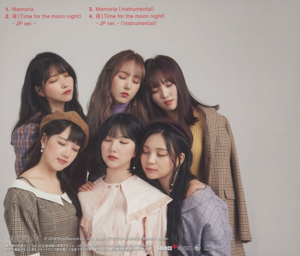 New GFRIEND Memoria First Limited Edition CD Japan KICM-1894 ...