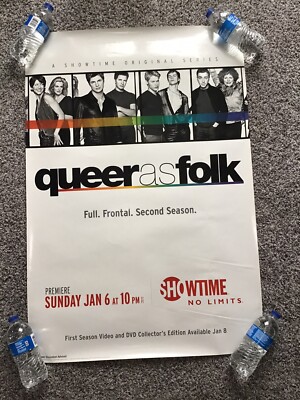 RARE PROMO Queer as Folk Poster 27x40 Jan 6 Showtime Gale Harold Randy ...