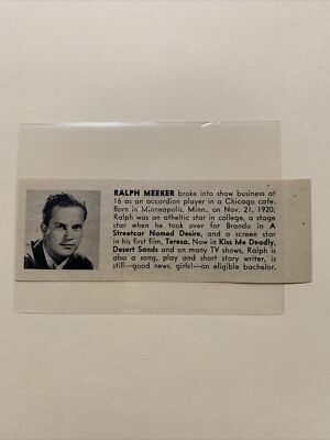 Ralph Meeker & Mel Ferrer War And Peace 1956 Hollywood Star Panel | eBay