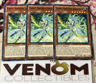 3x (M/NM) - Fairy Archer Ingunar - BLVO-EN030 - Common - 1st Edition ...