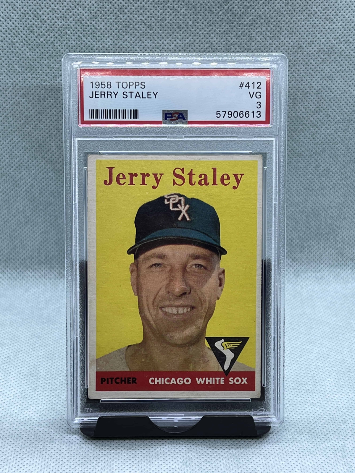 1958 Topps Baseball Jerry Staley Card #412 PSA 3 VG Chicago White Sox ...