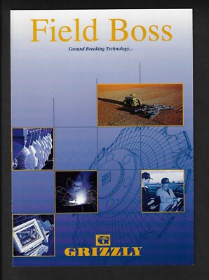 GRIZZLY FIELD BOSS 6 PAGE FOLDOUT TYPE BROCHURE 1998 | eBay Australia