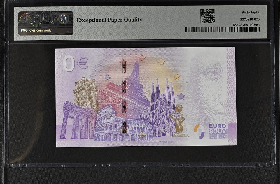0 Euro Disney Banknotes - Mickey Mouse (7,250 Printed Notes) - PMG 68 ...