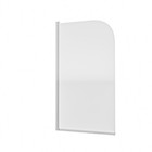 Denver 800 mm Frameless Curved Pivot Chrome Reversible Bath Shower ...