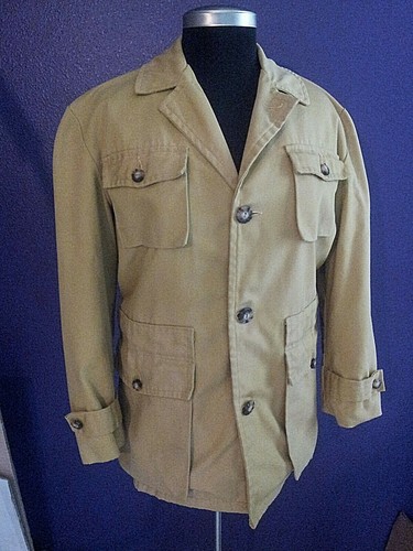 Vintage Pacific Trail Sportswear Tan Field Jacket Coat Faux Fur Lined ...