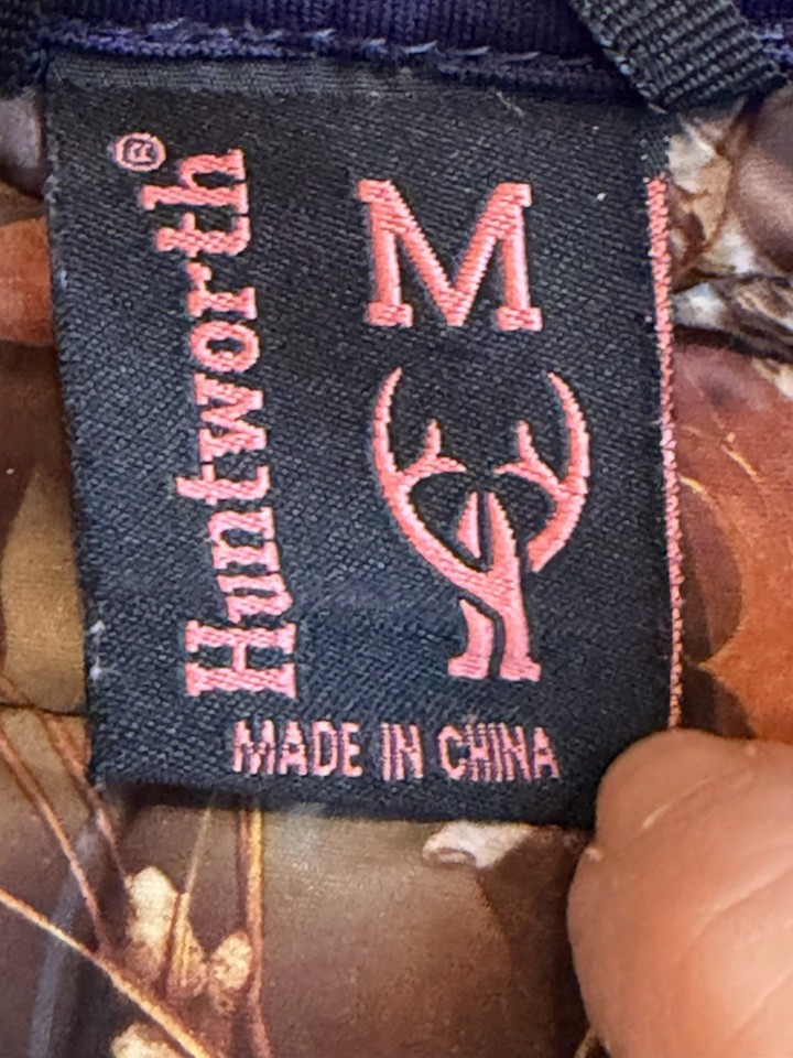 HUNTWORTH Women's "Oak Tree" Camo Puffer Blue Light Outdoor Jacket SZ ...