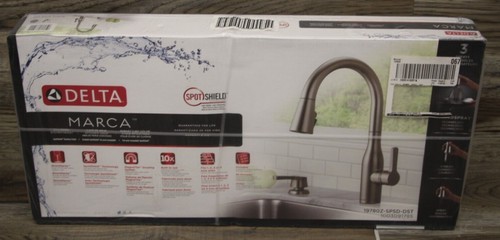 Delta Marca 19780Z-SPSD-DST 1-Handle Pull Down Kitchen Faucet In ...