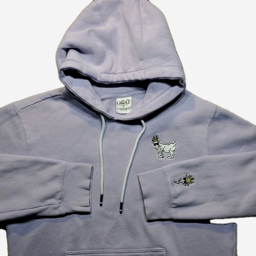 Goat USA Adult S Drawstring Hoodie Fleece Embroidered Logo Sweatshirt ...