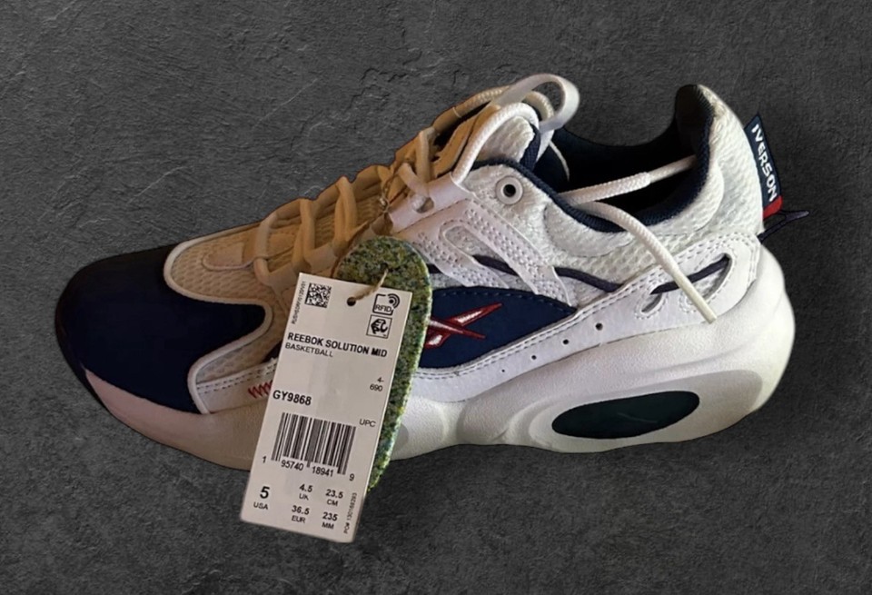 Reebok Solution Mid Allen Iverson Youth Boys Basketball Shoes NWT NIB ...