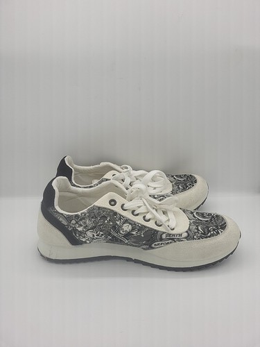 Ed Hardy Hank Men's Lace-up Black White Skull Sneaker Shoes Men's Size ...