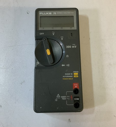 Fluke 70 Series II Multimeter with Automatic Touch Hold, Black "M4C" | eBay