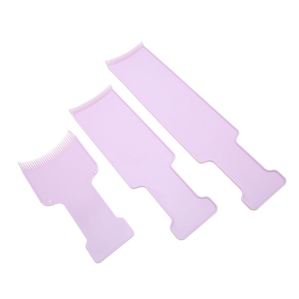 3pcs Highlighting Board Barber Hair Salon Hair Dye Sectioning Paddle ...