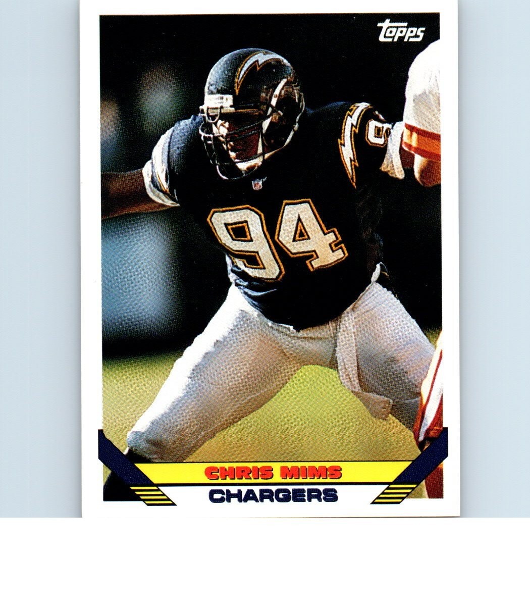 Chris Mims 544 Chargers 1993 Topps NFL Football Trading Card | eBay