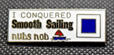 Nubs Nob Ski Resort Michigan I Conquered Smooth Sailing Ski Pin | eBay