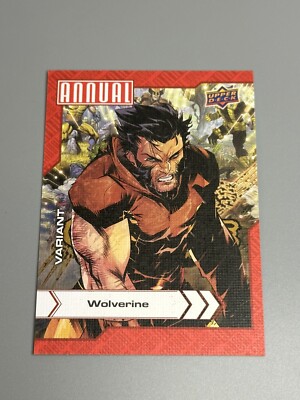Wolverine 2022-23 Upper Deck Marvel Annual Canvas Variant Cover ...