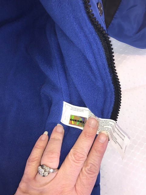 Diesel Boys Infant Snowsuit Pram Blue Black Fleece Lined 6-9 Months ...