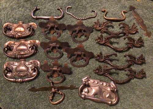 Lot of Assorted Vintage Metal Drawer Pulls Handles | eBay