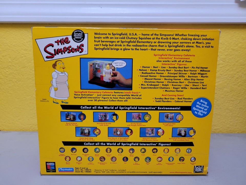 World of Simpsons WOS Springfield Elementary Cafeteria with Lunchlady ...