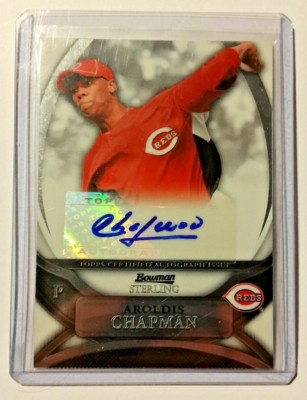 Aroldis Chapman - 2010 Bowman Sterling Autographed BSP-AC card ...