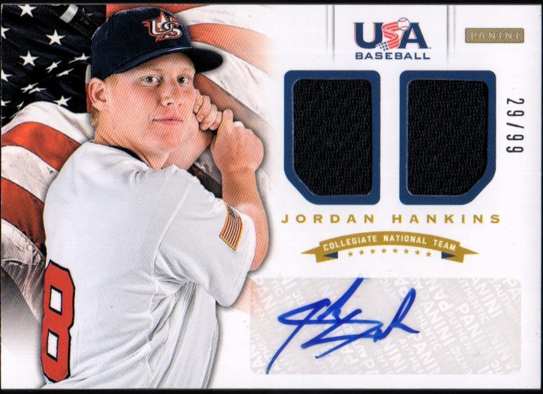 ET 2012 USA Baseball Collegiate National Tm. Dual Jsy Auto Jordan ...