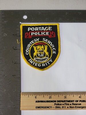 I2b Police patch Michigan Portage Used | eBay