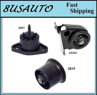3PCS MOTOR & TRANS MOUNT FIT Chevrolet S10/ GMC Sonoma/ ISUZU HOMBRE 2 ...