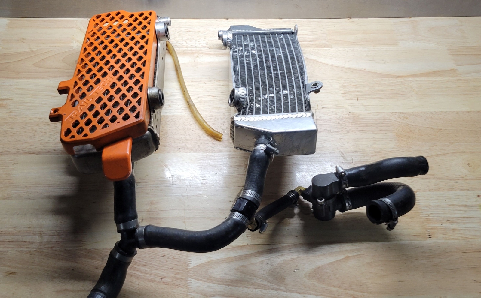 2011-2015 KTM 250 350 450 XCF SXF Radiator Set Trail Tech Guard Hodrd ...