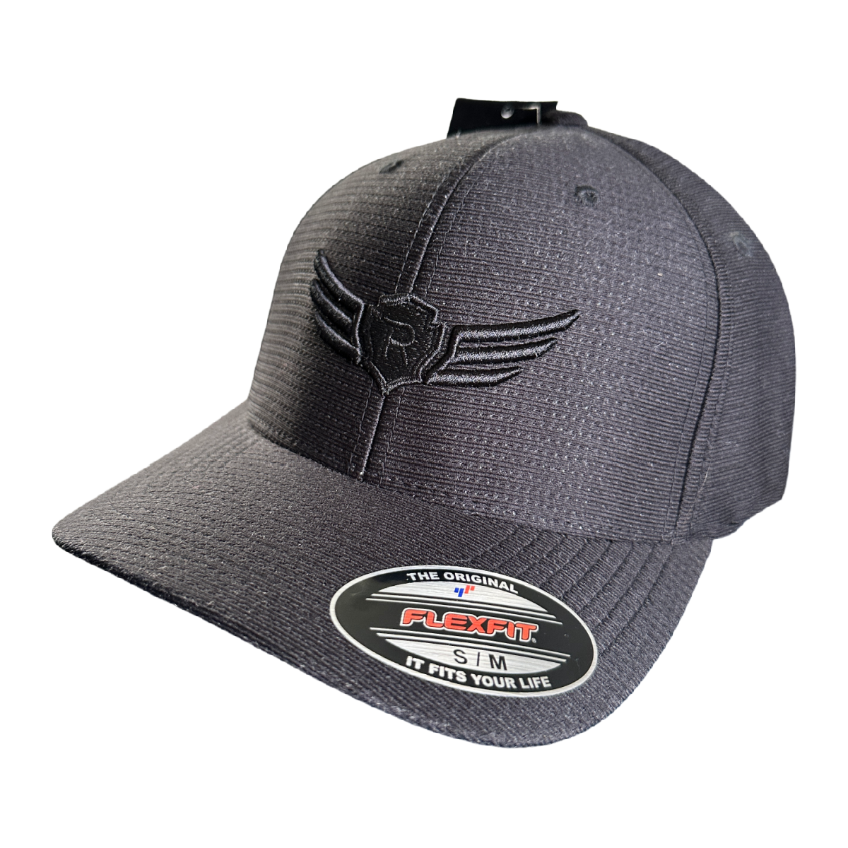 Ariat Relentless Baseball Cap, Flexfit, Black with Embroidered Wing ...