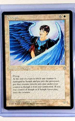 1995 MTG Magic the Gathering Ice Age Seraph Vintage WOTC Art By ...