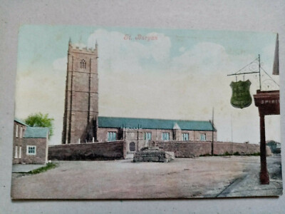 St Buryan Church Inn Pub Argall's Series Vintage Postcard. | eBay UK