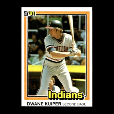 Dwane Kuiper 1981 Donruss Cleveland Indians #319 NM+ Vintage! | eBay