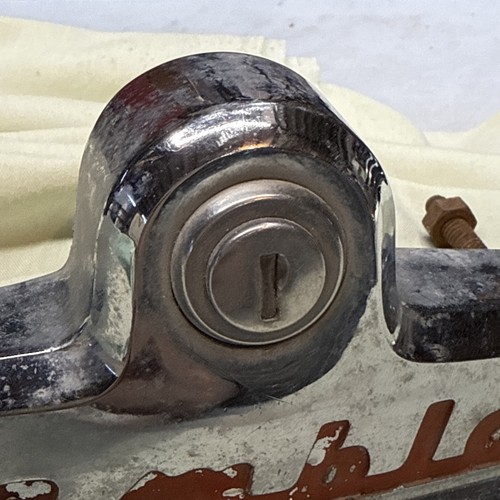 1958 1959 1960 NASH RAMBLER TRUNK LOCK COVER WITH LOCK AMC OEM - No Key ...
