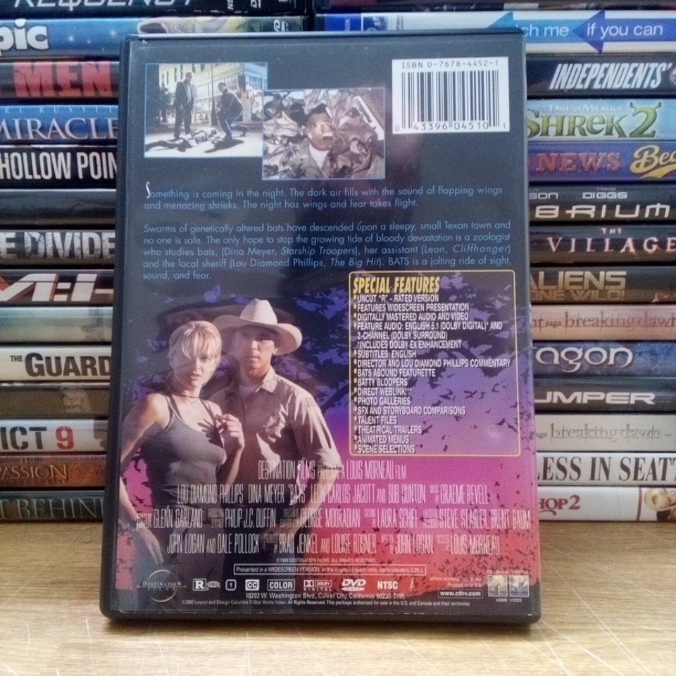 Bats (DVD, 2000, Special Edition - Unrated Version)$6 combined shipping ...