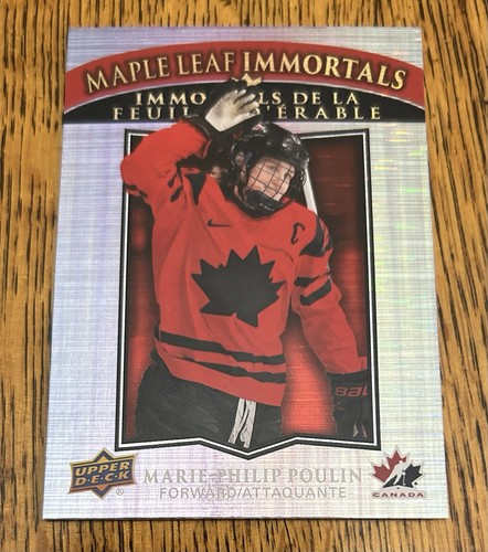 2026 TIM HORTONS TEAM CANADA MAPLE LEAF IMMORTALS MARIE POULIN SP ...