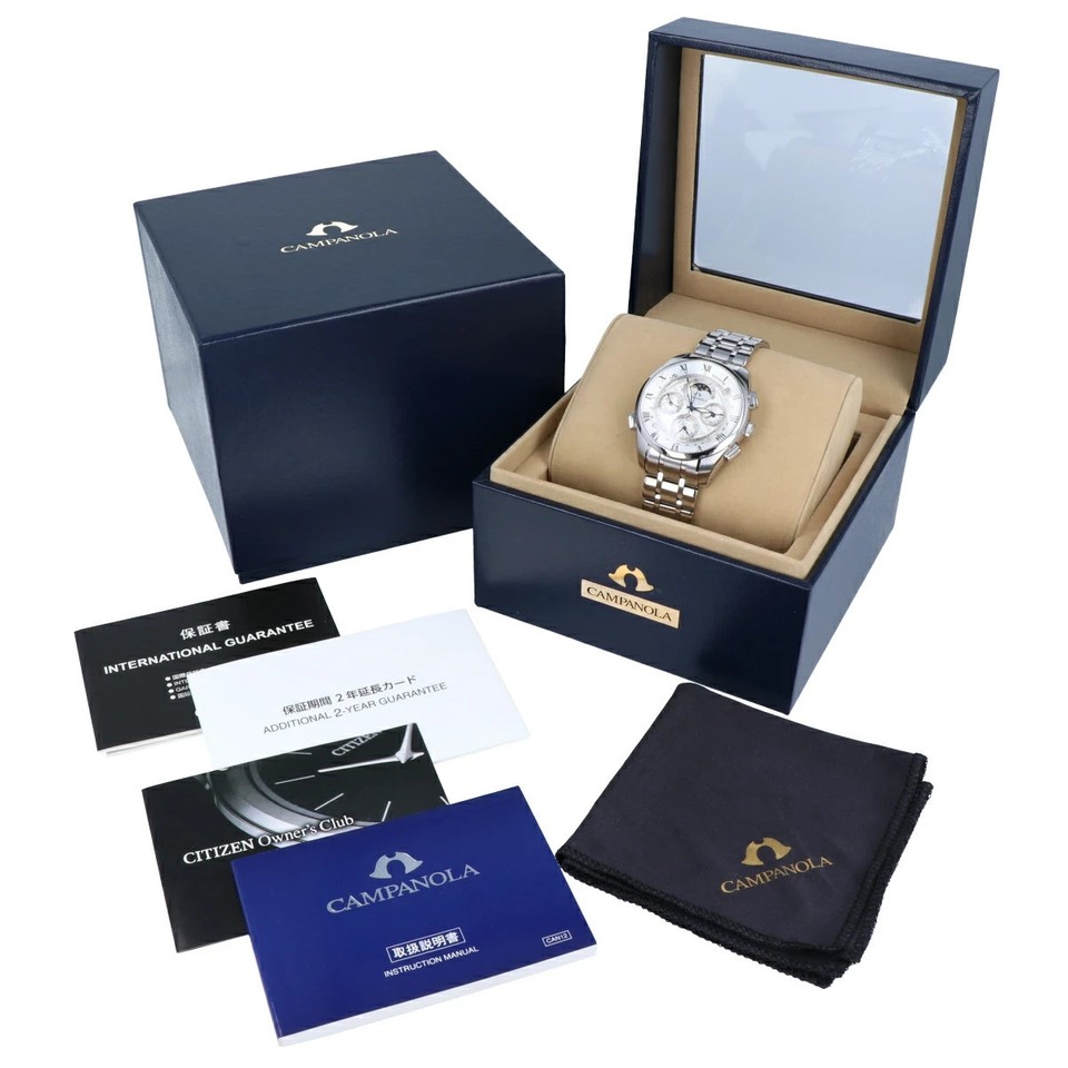 CITIZEN Campanola Grand Complication CTR57-0991 Quartz 43mm Moon Phase ...