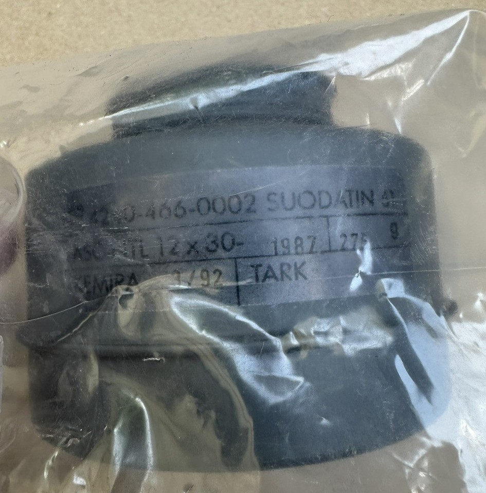 NOS Finnish Military 60mm Gas Mask Filter Fits US M9 Yugo M1/M59 | eBay