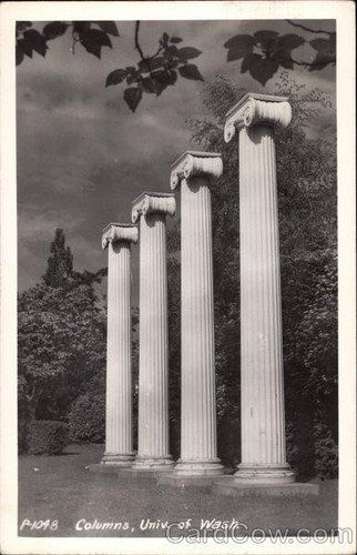 RPPC Seattle,WA University of Washington-Columns 1947 King County ...