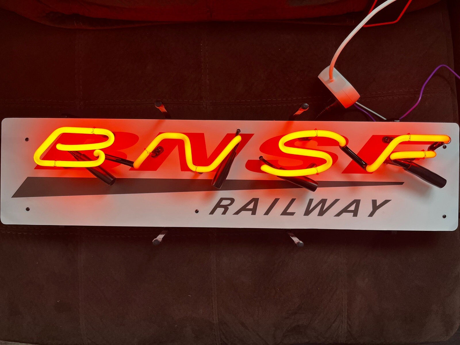 BNSF Railway Railroad Neon Sign | eBay