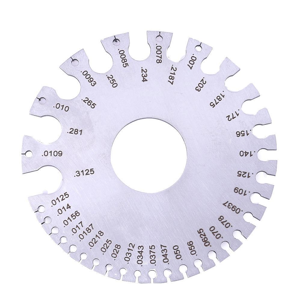 AU Stainless Steel Round AWG Wire Thickness Ruler Gauge Diameter ...