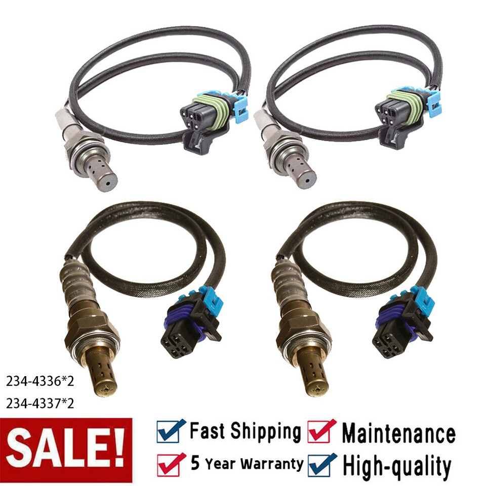 4x Up&Downstream O2 Oxygen Sensor For Chevy Silverado GMC Sierra 1500 ...