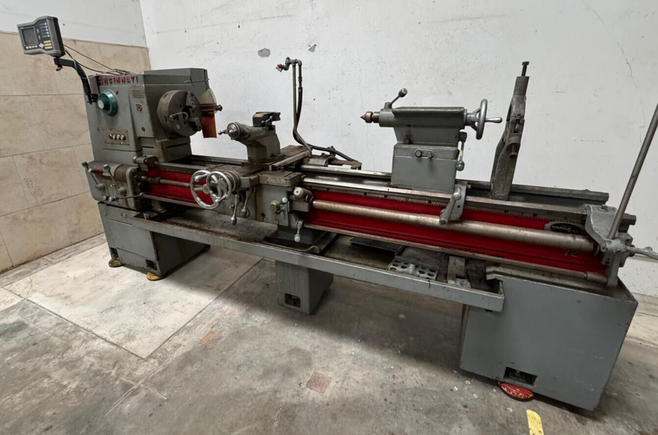 Cincinnati 18" x 72" Engine Lathe Taper Attachment DRO Tooling Hard ...