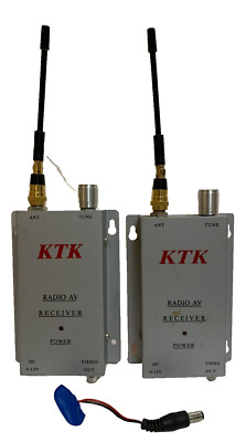 KTK Radio AV Adjustable Receiver Video Out ~ Power DC 9-12V ~ Antenna ...