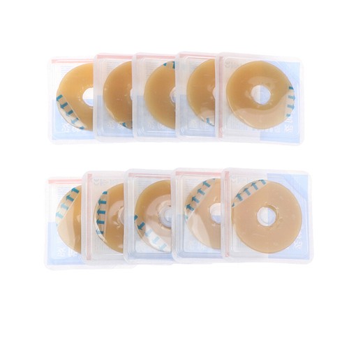 10Pcs Ostomy Bag Paste Ring Baseplates Stoma Leakproof Ring Prevent ...