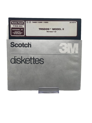 TRSDOS Model II Version 1.2 For Tandy TRS-80 26-4910 RadioShack Micro ...